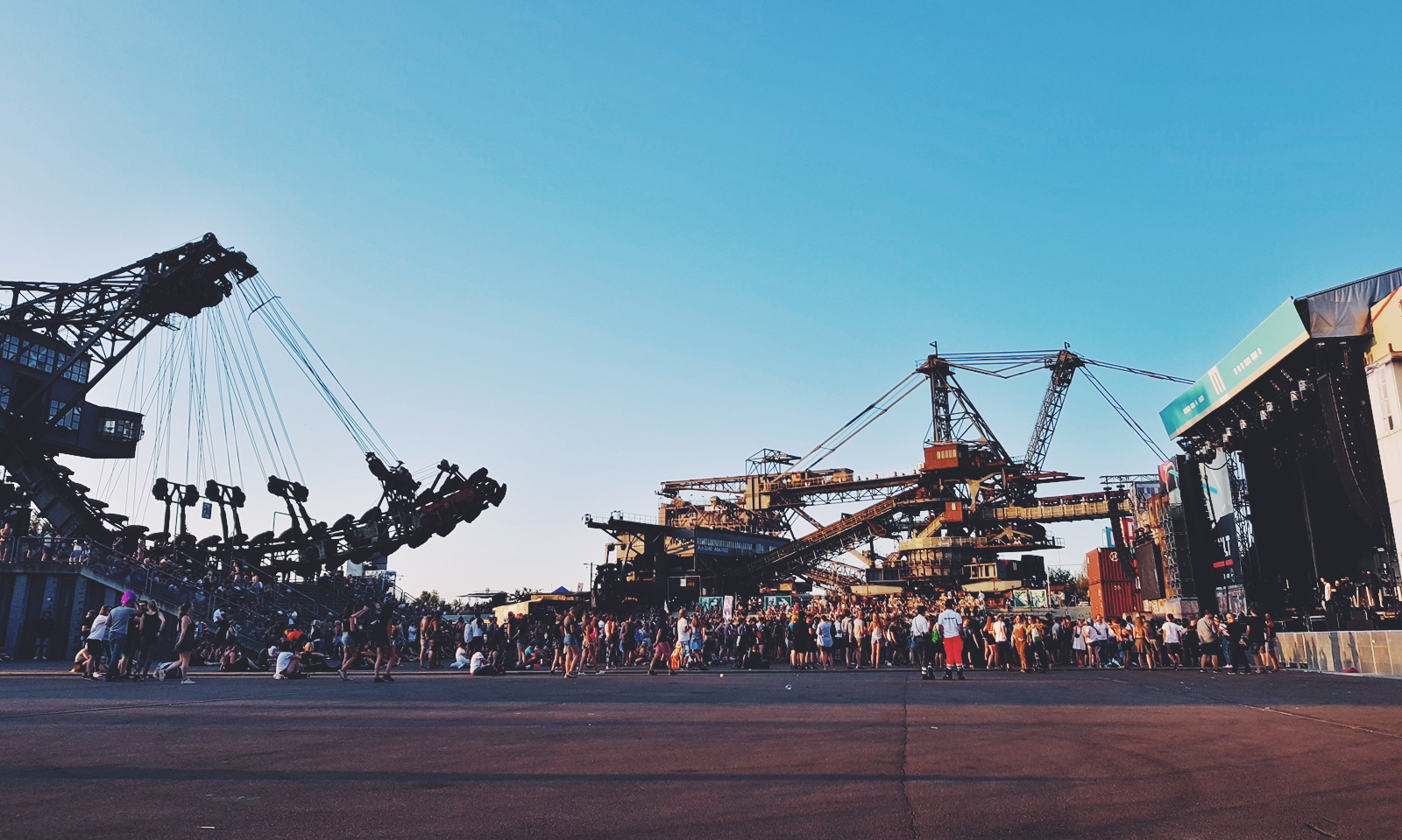 Melt Festival 2018 Festivalblogger Ferropolis Festivalgelände Stadt aus ...